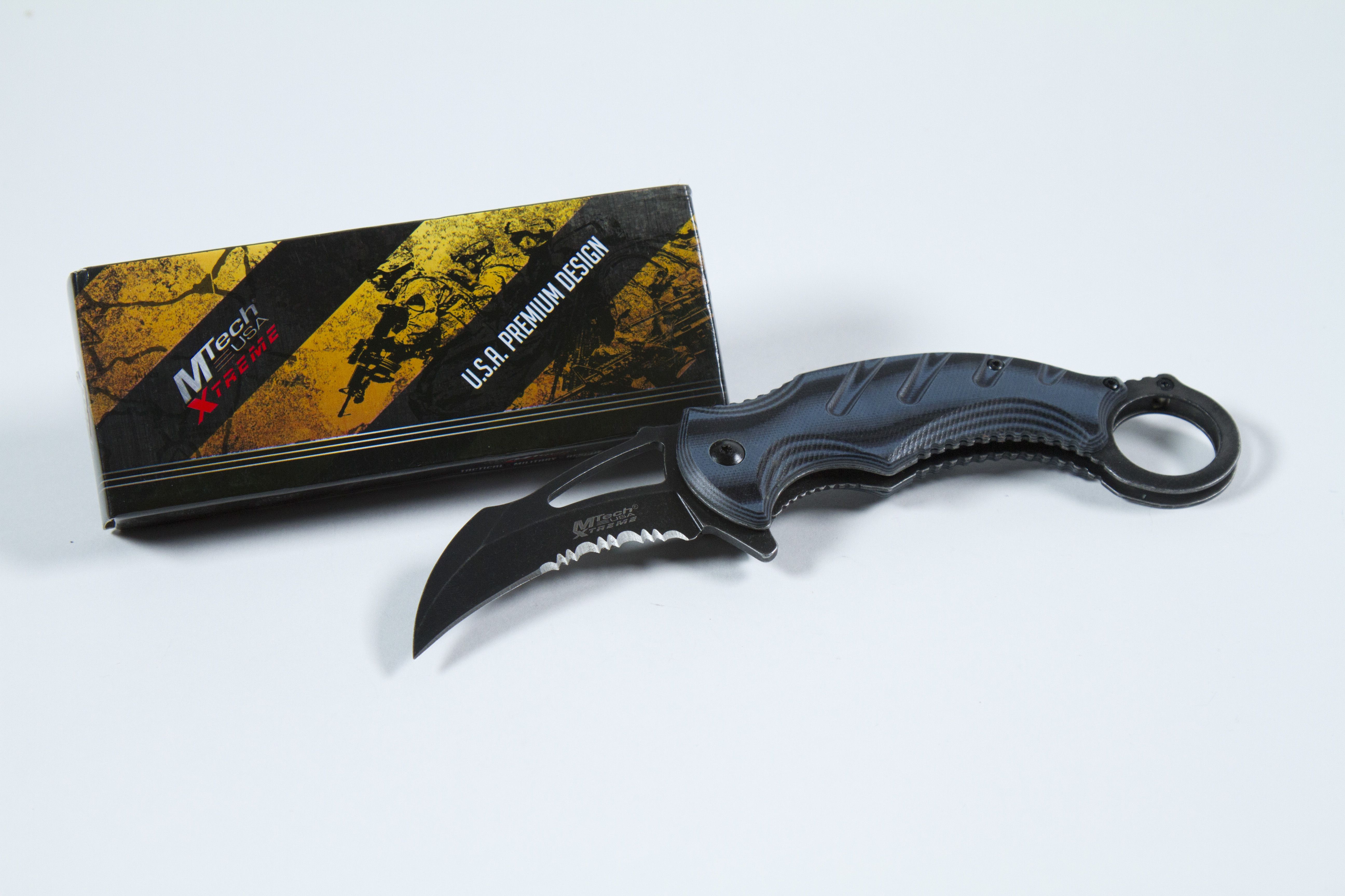 Black and Stonewashed Karambit – TEXAS ATROXX